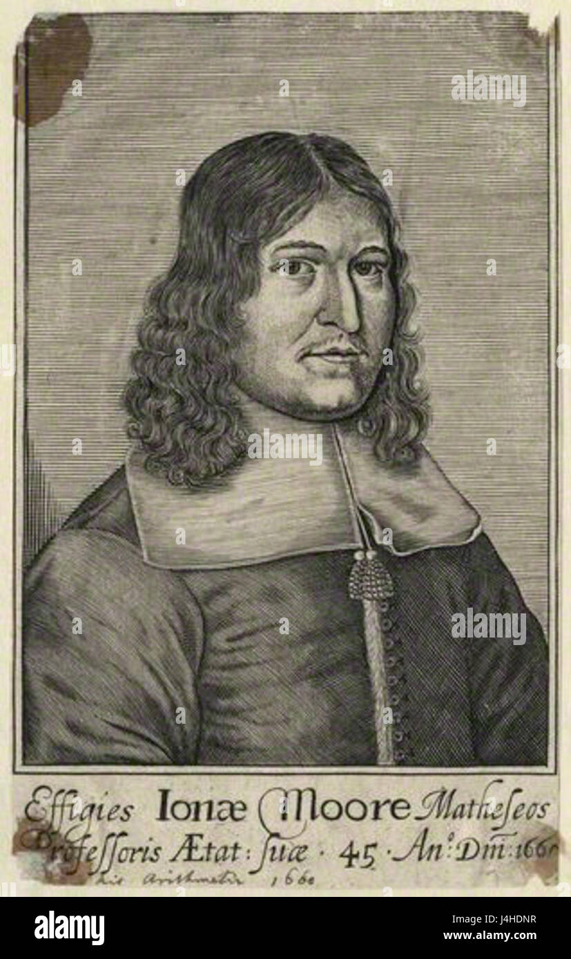 Sir Jonas Moore was a prominent English mathematician and surveyor ...