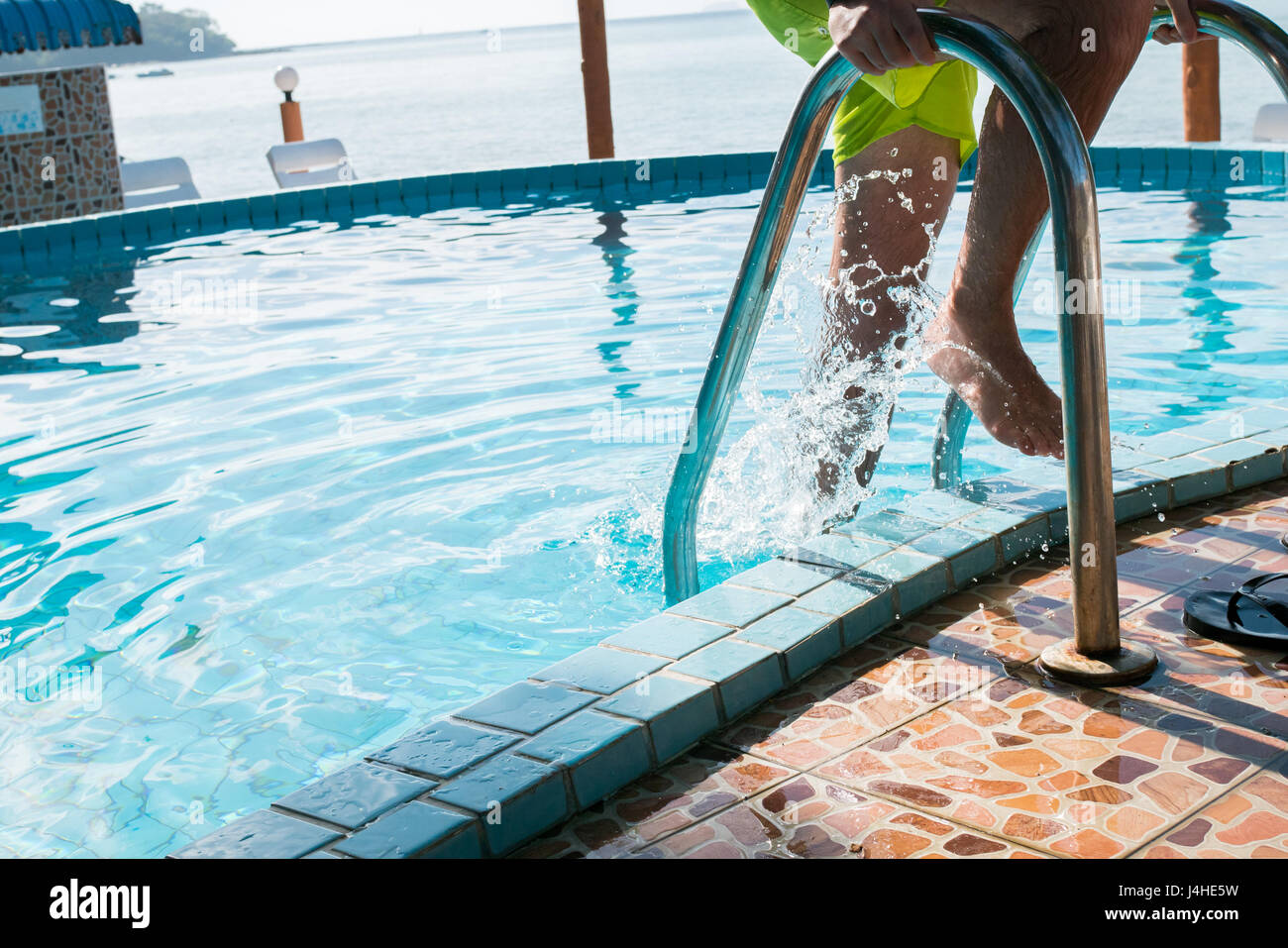 Enjoying safety at swimming pool hi-res stock photography and images ...
