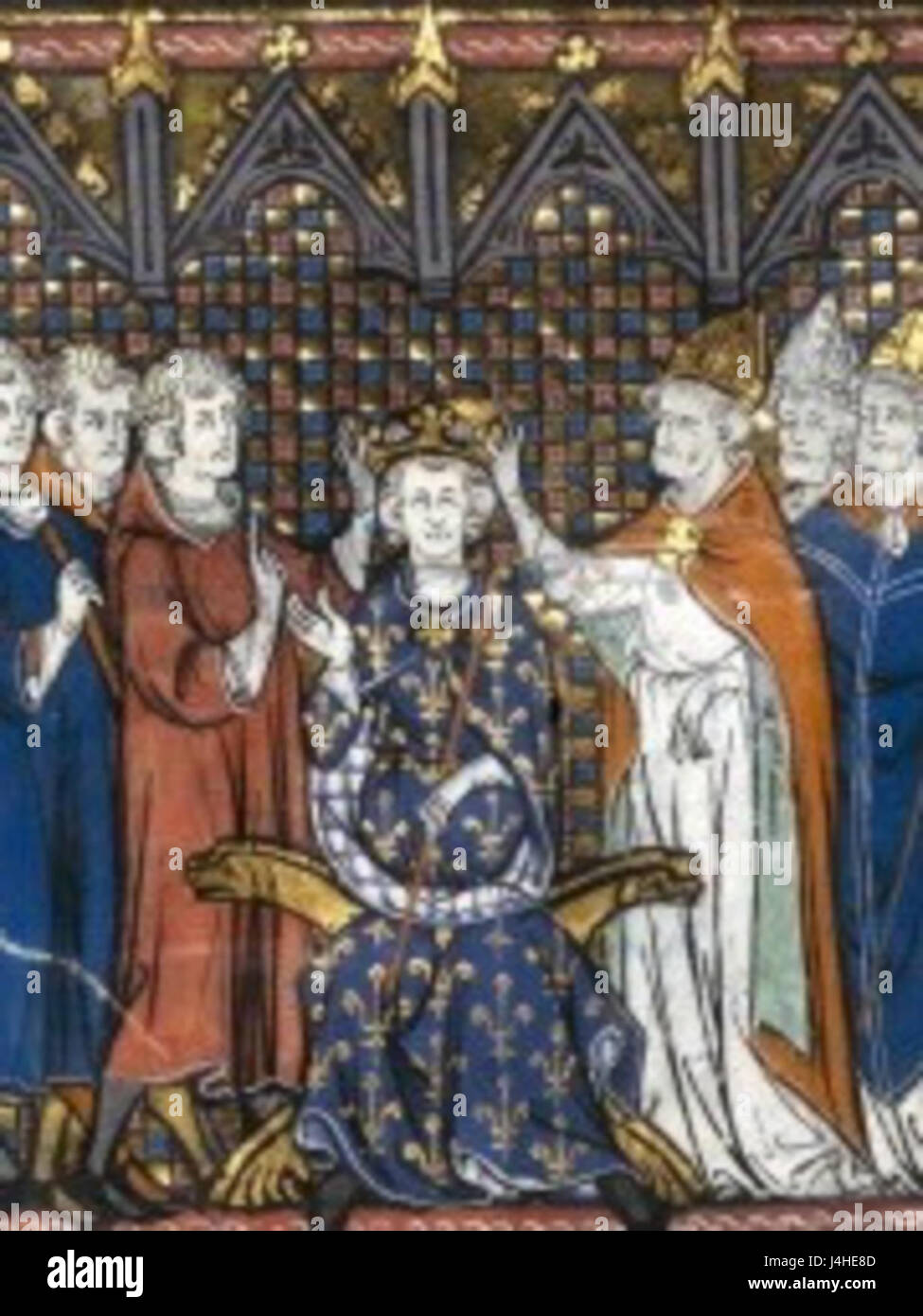 ‘Sacre Hugues Capet’ refers to the coronation of Hugh Capet, the first ...