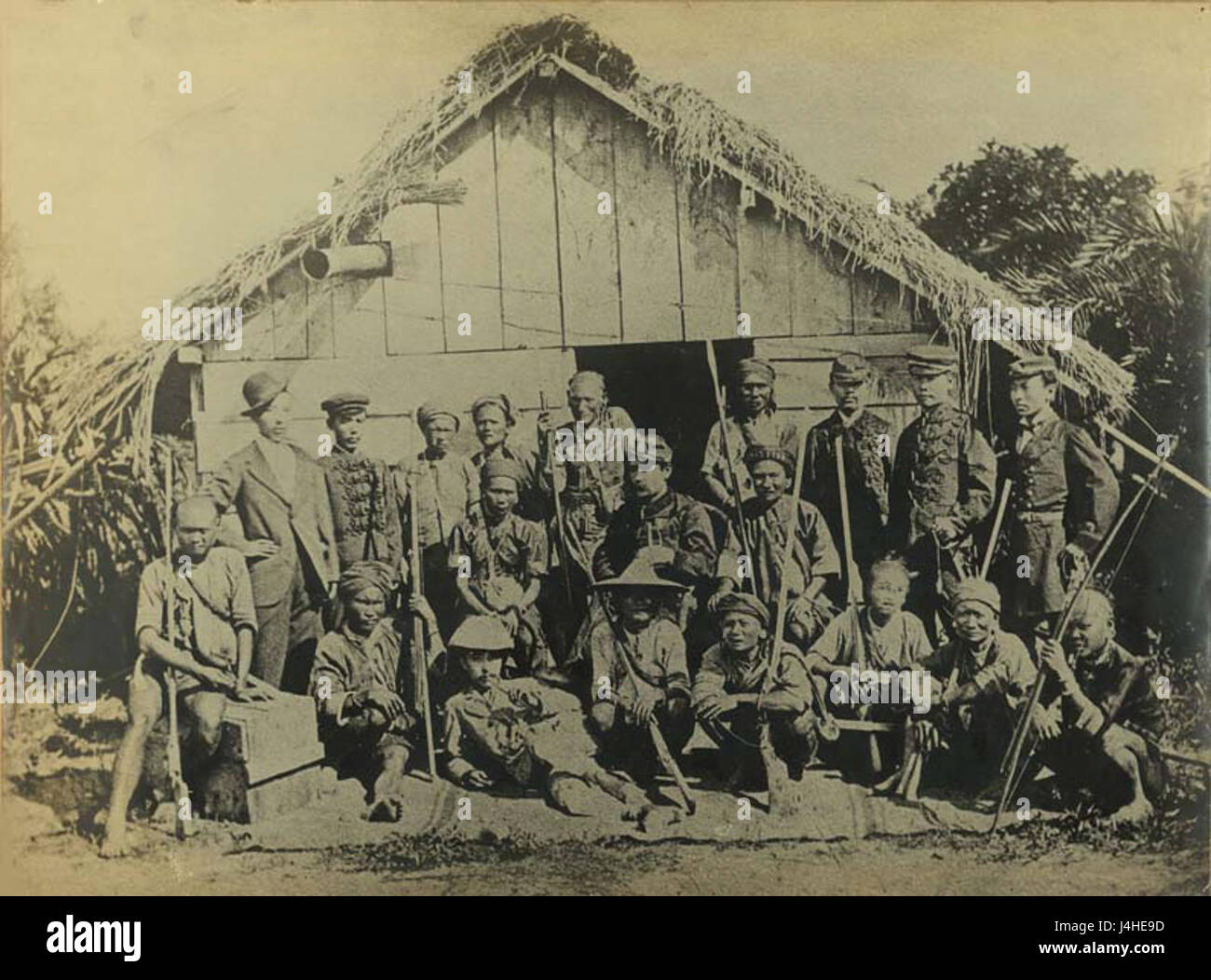 Soldiers of the Japanese expedition in Taiwan Stock Photo - Alamy