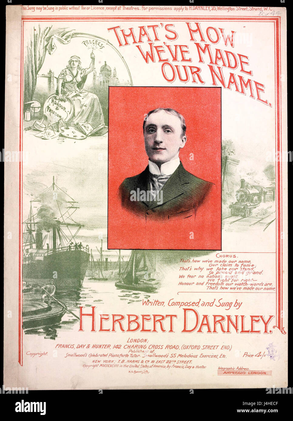 That's How We've Made Our Name 1898 Herbert Darnley Stock Photo - Alamy