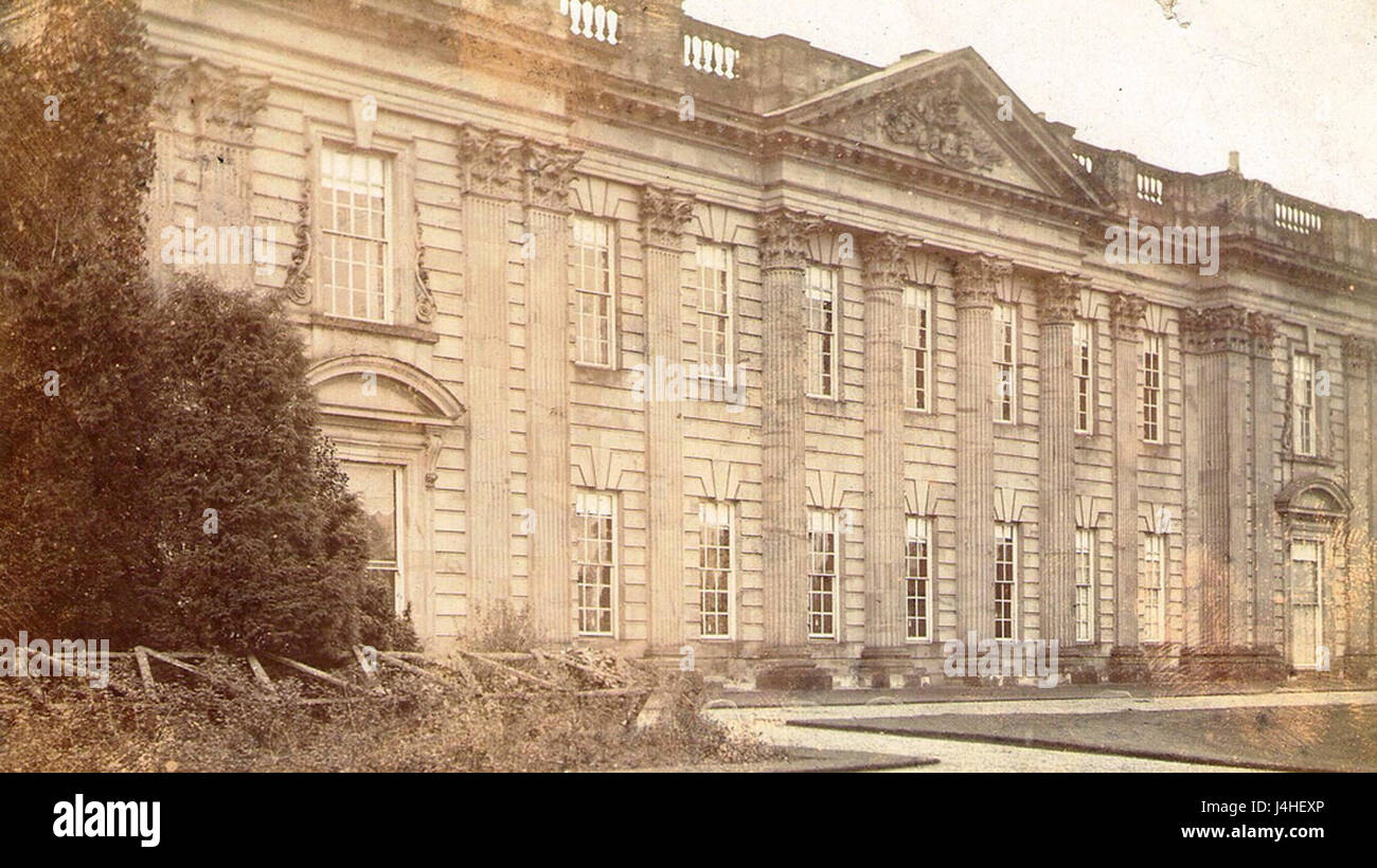 Sutton Scarsdale Hall, located in England, is a historic mansion known ...