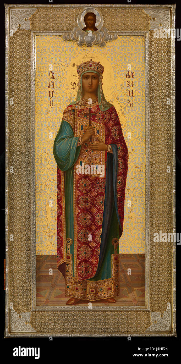 Saint Alexandra (Russia, 1883, priv.coll Stock Photo - Alamy