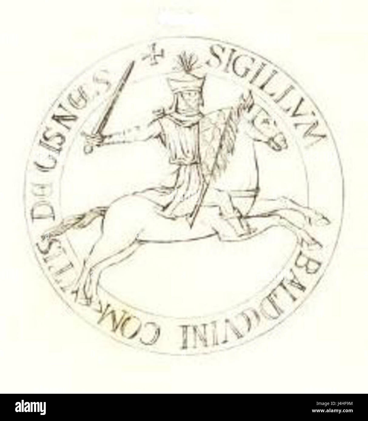 Seal Baldwin III Guines likely refers to an official seal from Baldwin ...