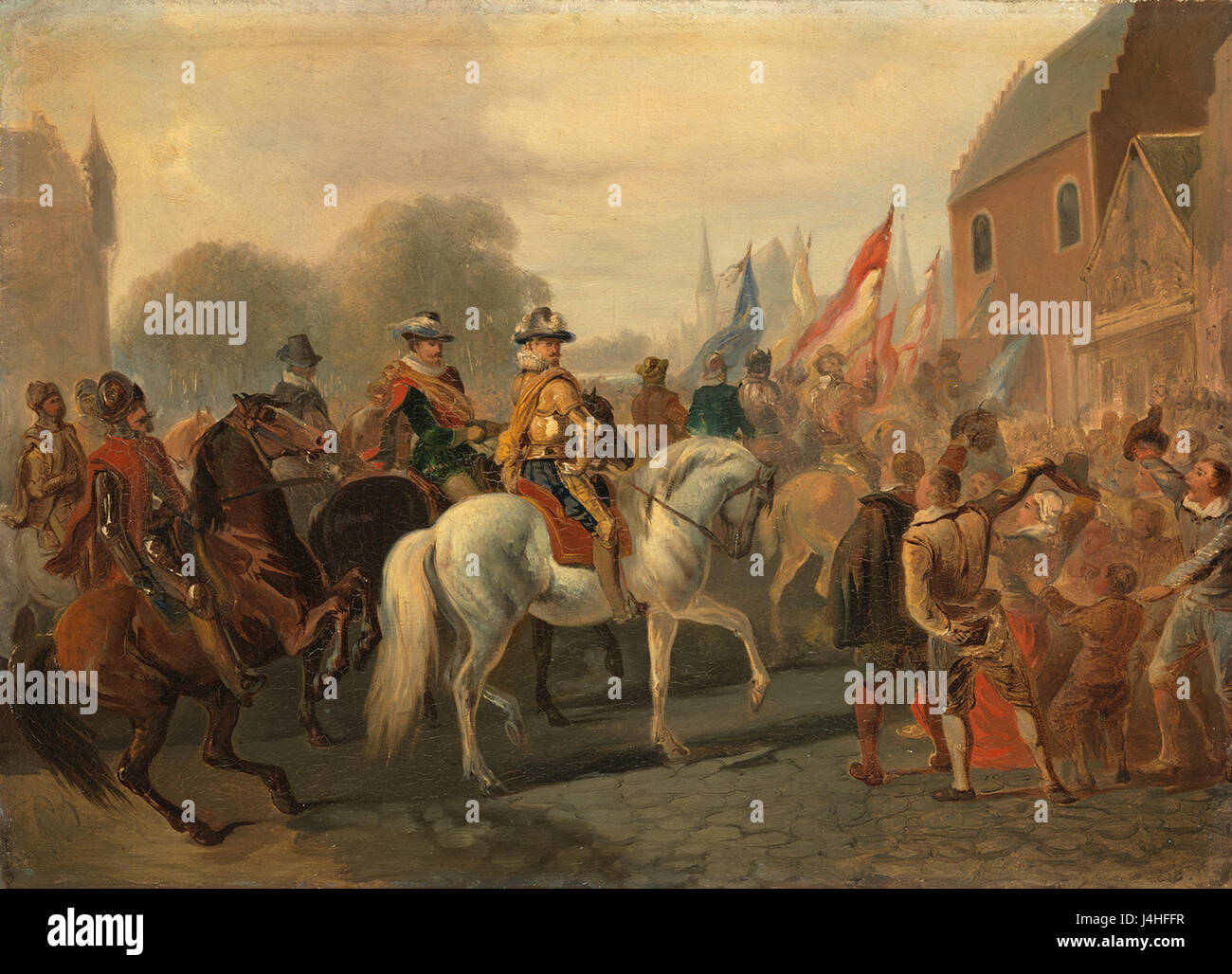 This 1591 work, 'De zegevierende terugkeer van Maurits in Den Haag ...