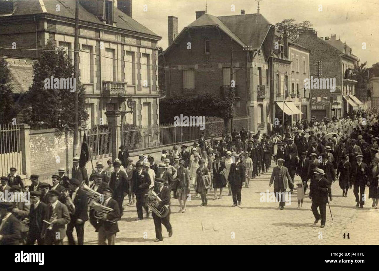 This photograph of Ste. Anne in Rethel, France, taken in 1927, captures ...