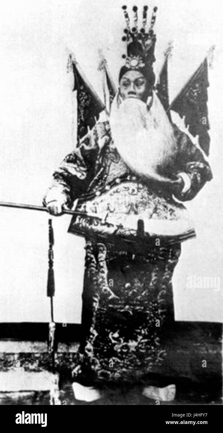 This 1905 image depicts Tan Xinpei, a renowned Chinese opera performer ...