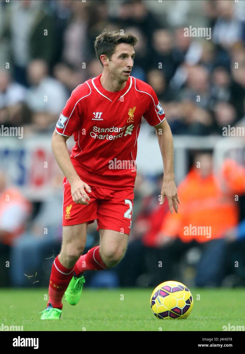 JOE ALLEN LIVERPOOL FC LIVERPOOL FC ST JAMES PARK NEWCASTLE ENGLAND 01 ...
