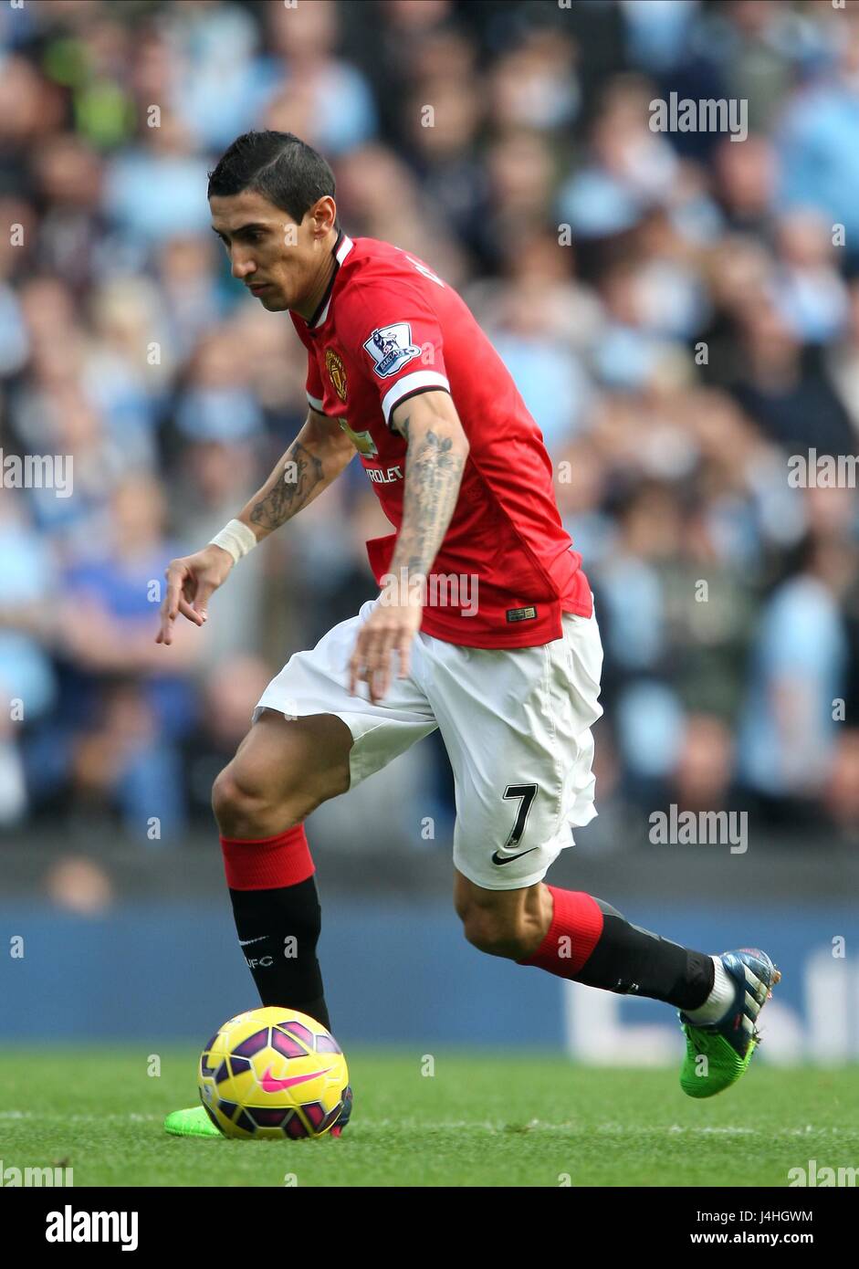 ANGEL DI MARIA MANCHESTER UNITED FC MANCHESTER UNITED FC ETIHAD STADIUM ...