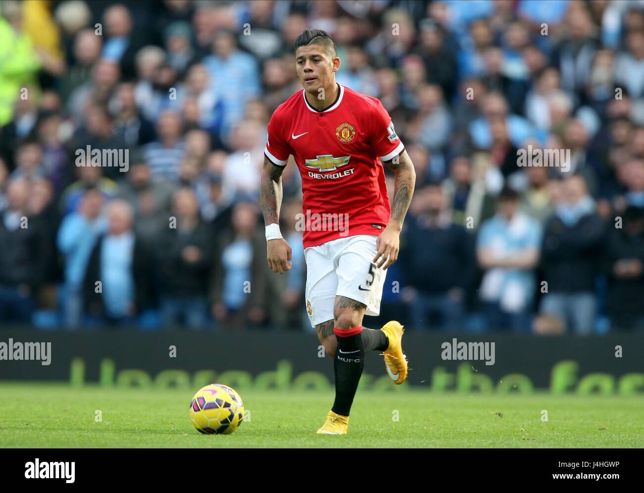 MARCOS ROJO MANCHESTER UNITED FC MANCHESTER UNITED FC ETIHAD STADIUM ...