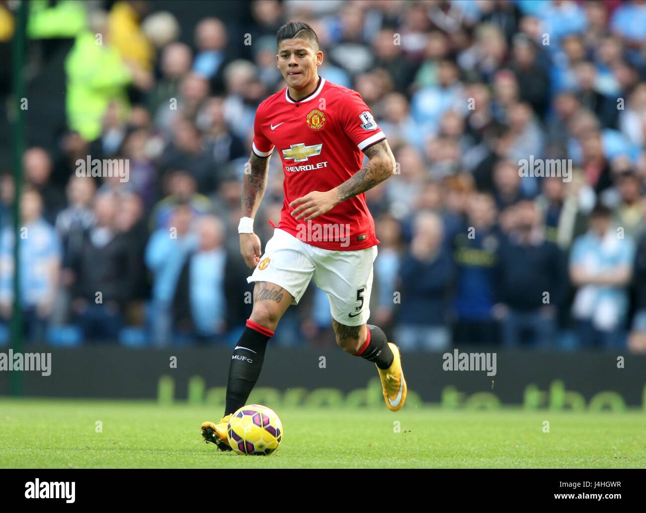 MARCOS ROJO MANCHESTER UNITED FC MANCHESTER UNITED FC ETIHAD STADIUM ...