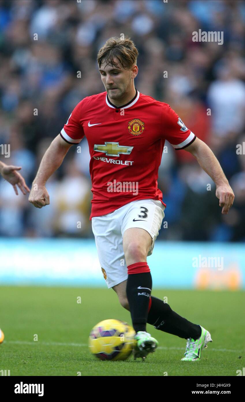 LUKE SHAW MANCHESTER UNITED FC MANCHESTER UNITED FC ETIHAD STADIUM ...