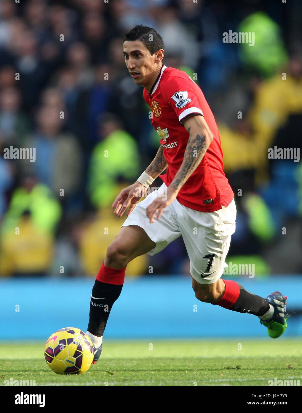 ANGEL DI MARIA MANCHESTER UNITED FC MANCHESTER UNITED FC ETIHAD STADIUM ...