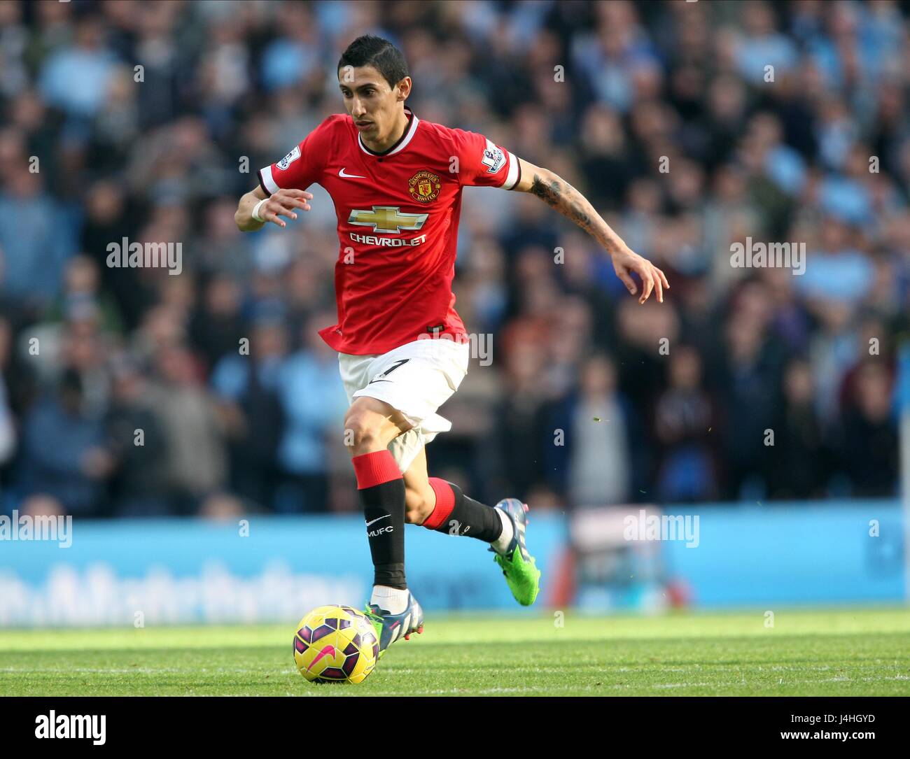 ANGEL DI MARIA MANCHESTER UNITED FC MANCHESTER UNITED FC ETIHAD STADIUM ...