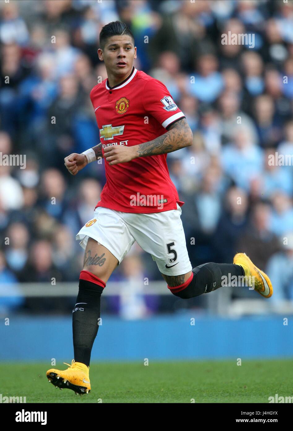 MARCOS ROJO MANCHESTER UNITED FC MANCHESTER UNITED FC ETIHAD STADIUM ...