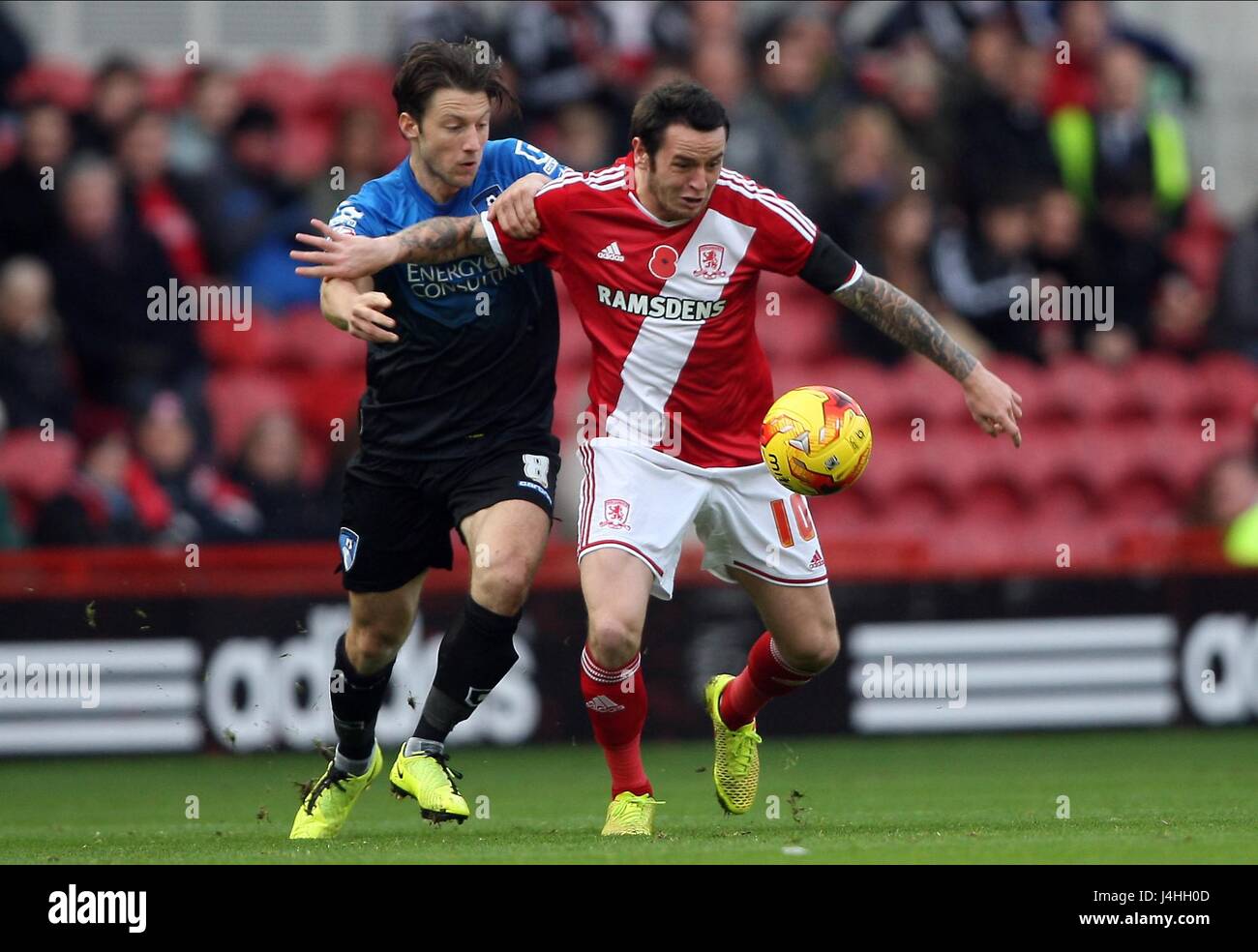 LEE TOMLIN & HARRY ARTER MIDDLESBROUGH V AFC BOURNEMOUT THE RIVERSIDE ...