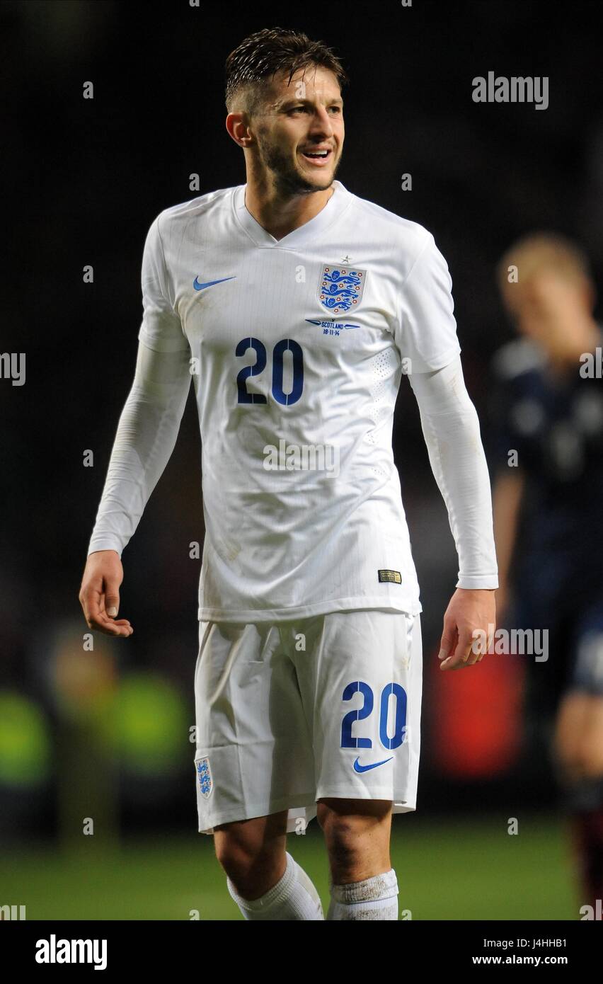 ADAM LALLANA ENGLAND LIVERPOOL FC ENGLAND & LIVERPOOL FC CELTIC PARK ...