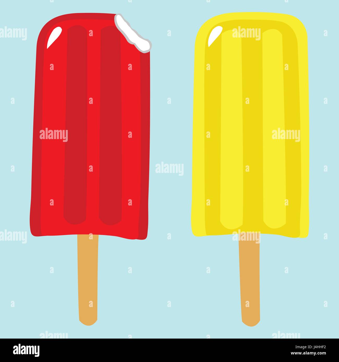 Frozen Popsicles Various Flavors Stock Vector Image & Art - Alamy