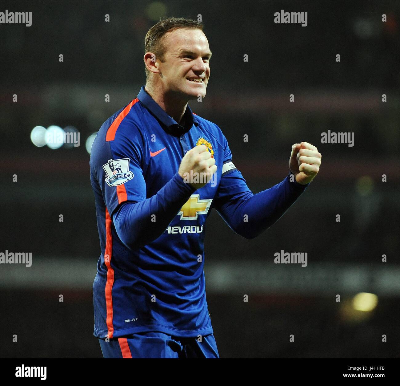 WAYNE ROONEY OF MANCHESTER UNITED CELEBRATES AFTER THE OPENING GOAL OF ...