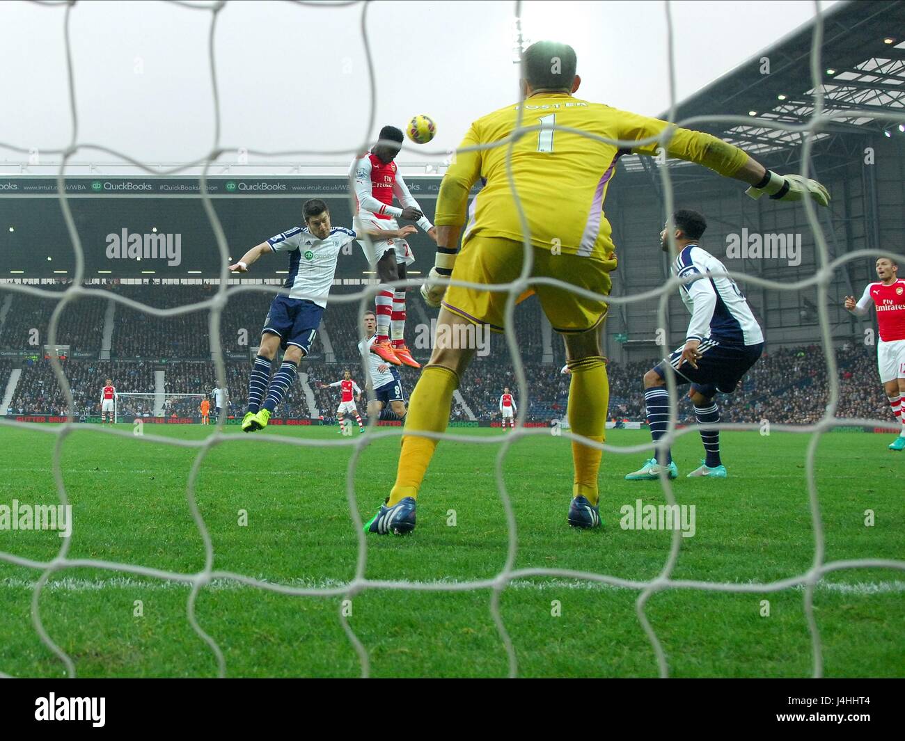 DANNY WELBECK OF ARSENAL SCORE WEST BROMWICH ALBION V ARSENAL THE ...
