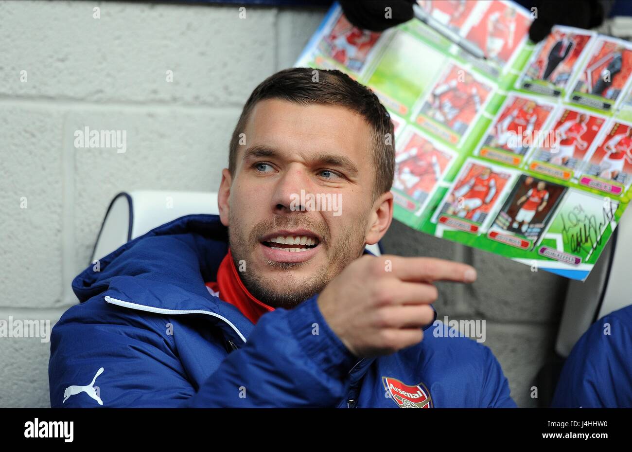 LUKAS PODOLSKI OF ARSENAL STAR WEST BROMWICH ALBION V ARSENAL THE ...