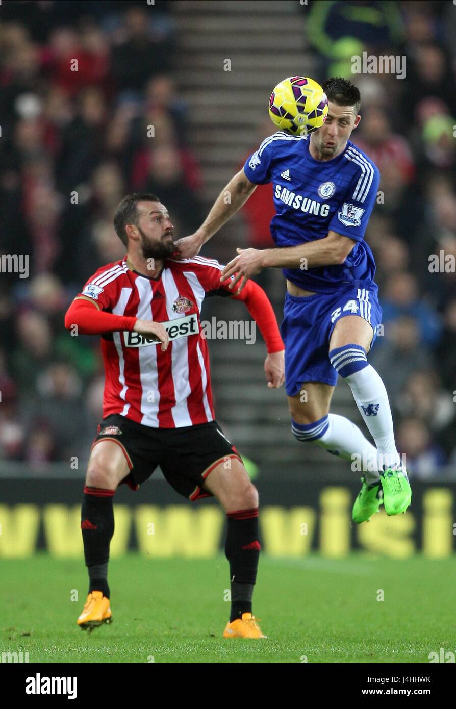STEVEN FLETCHER & GARY CAHILL SUNDERLAND V CHELSEA STADIUM OF LIGHT ...