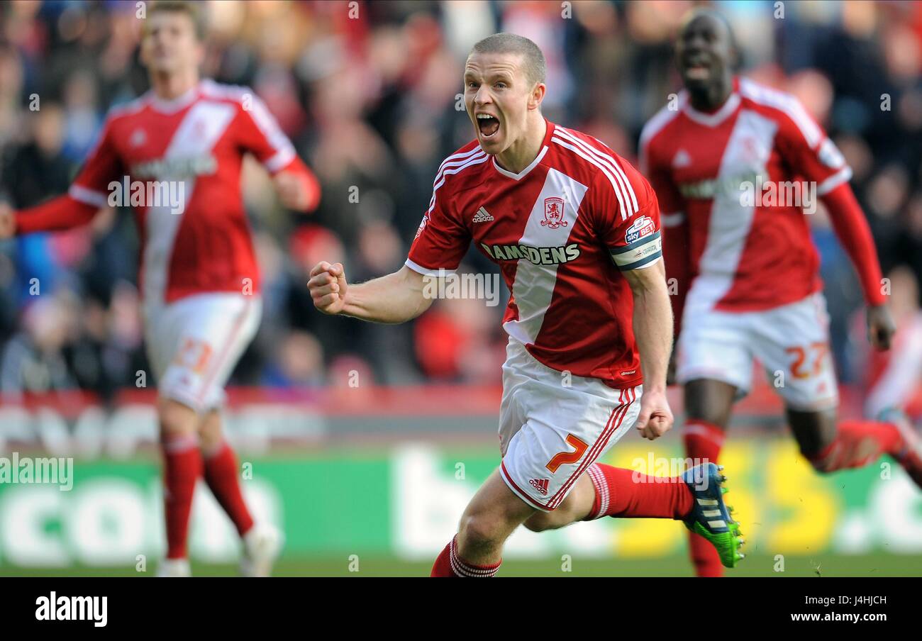 GRANT LEADBITTER MIDDLESBROUGH FC MIDDLESBROUGH FC RIVERSIDE STADIUM ...