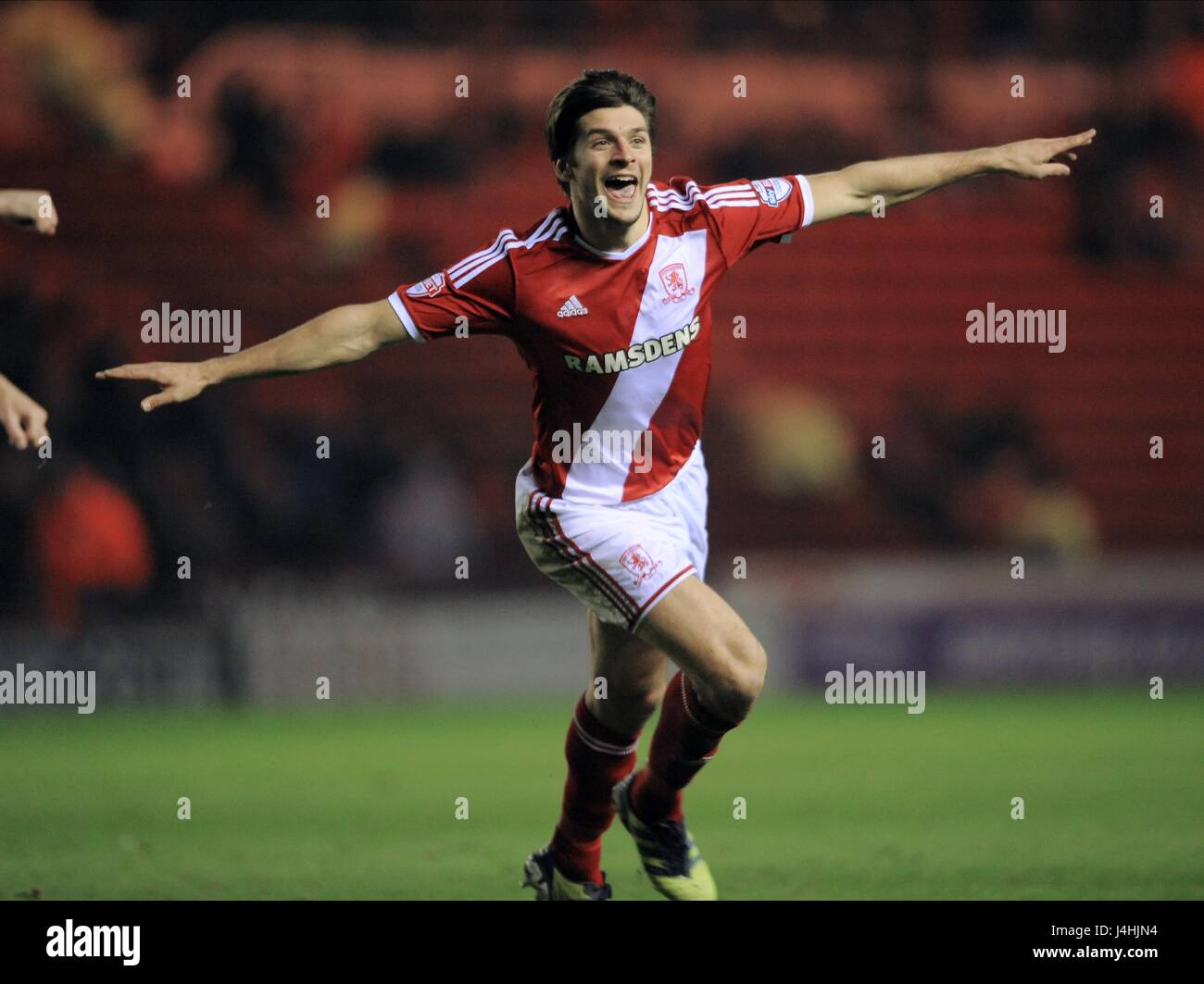 GEORGE FRIEND CELEBRATES GOAL MIDDLESBROUGH FC V NOTTINGHAM RIVERSIDE ...