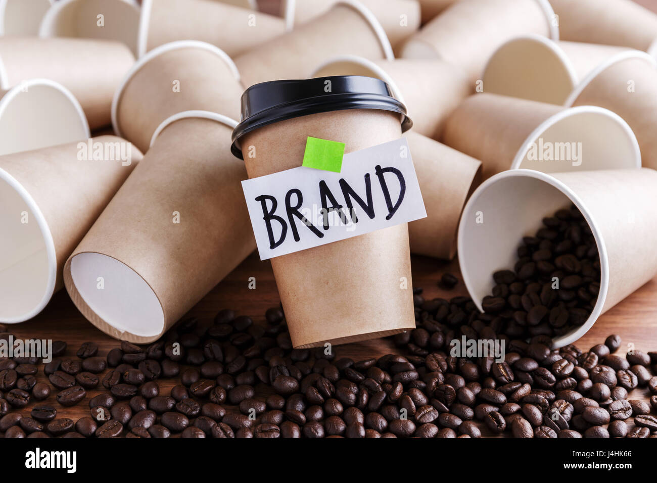 Brand building for coffee shop and cafe concept Stock Photo - Alamy