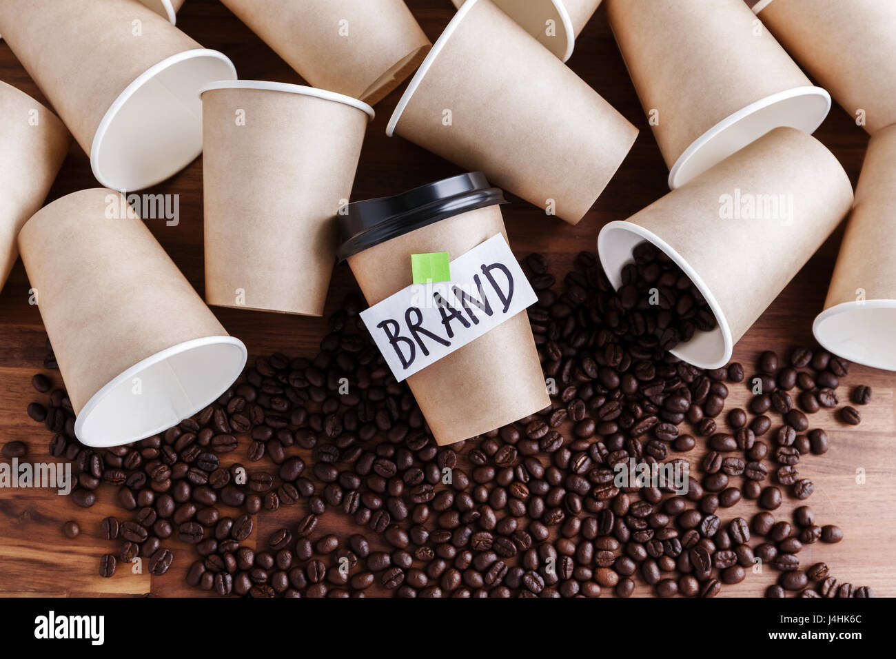 Brand building for coffee shop and cafe concept Stock Photo - Alamy