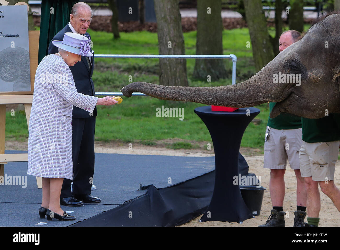 Queen elizabeth ii zsl whipsnade zoo hi-res stock photography and ...