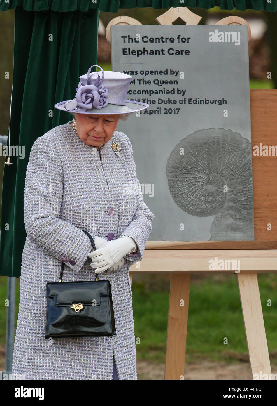 Queen Elizabeth and Prince Philip visit the new elephant centre at ZSL ...