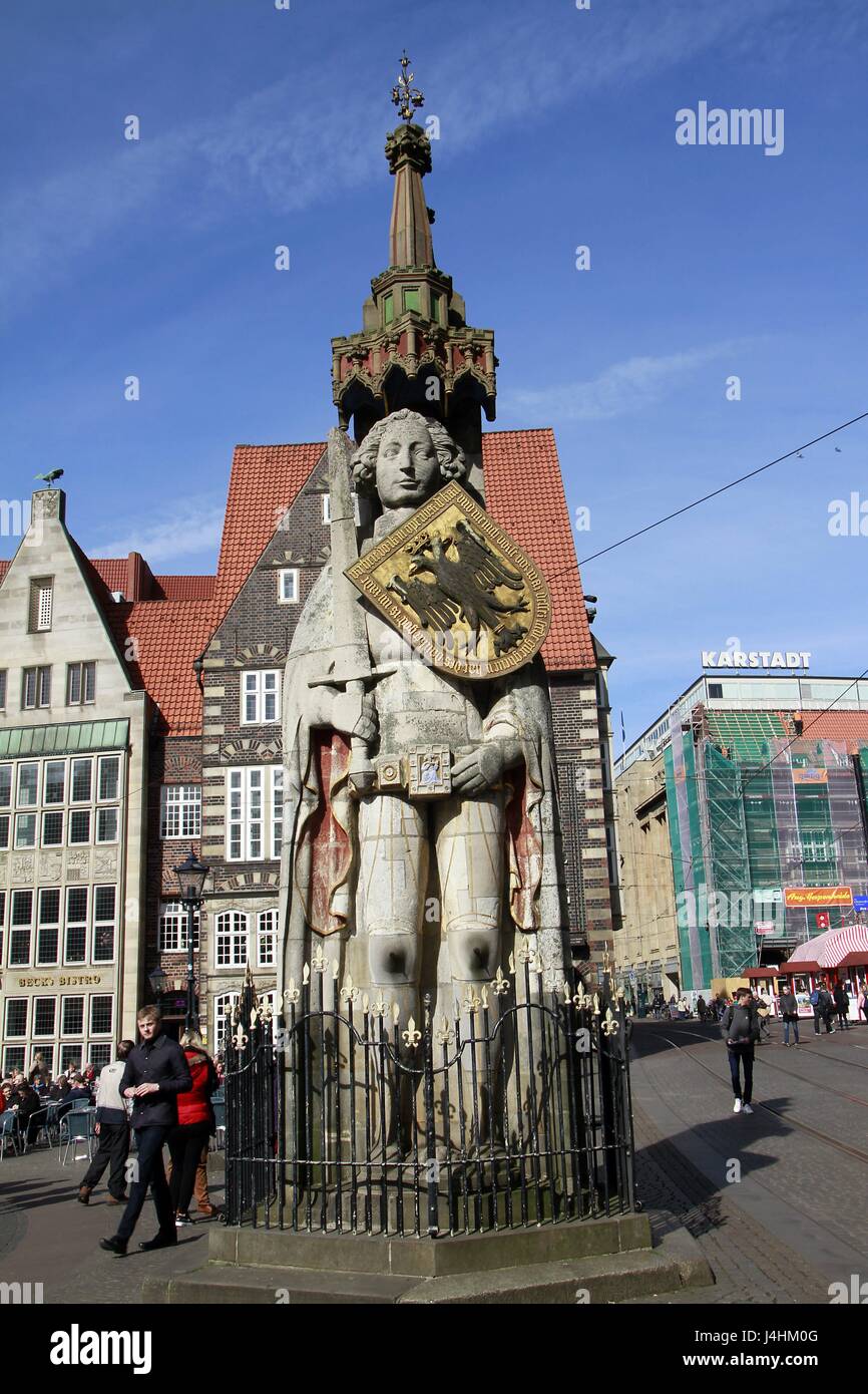 The Roland of Bremen. He is one of the oldest and most representative ...