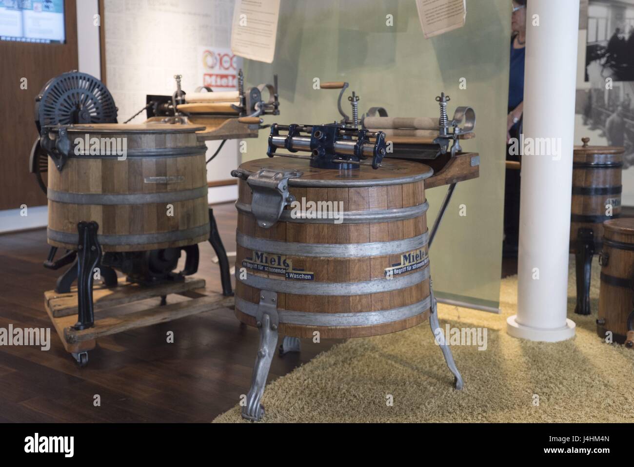 Company Museum of Miele in Guetersloh, historic Miele laundry washing ...