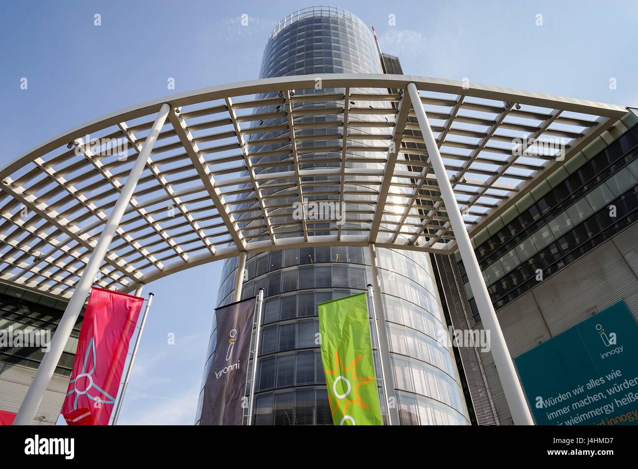 Germany: Headquarters of the German electric utilities company RWE AG ...