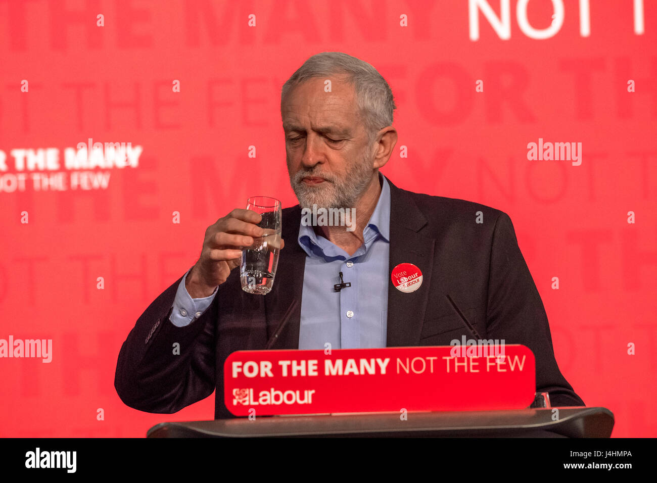 Jeremy Corbyn, Leader of the Labour Party, during the General Election ...