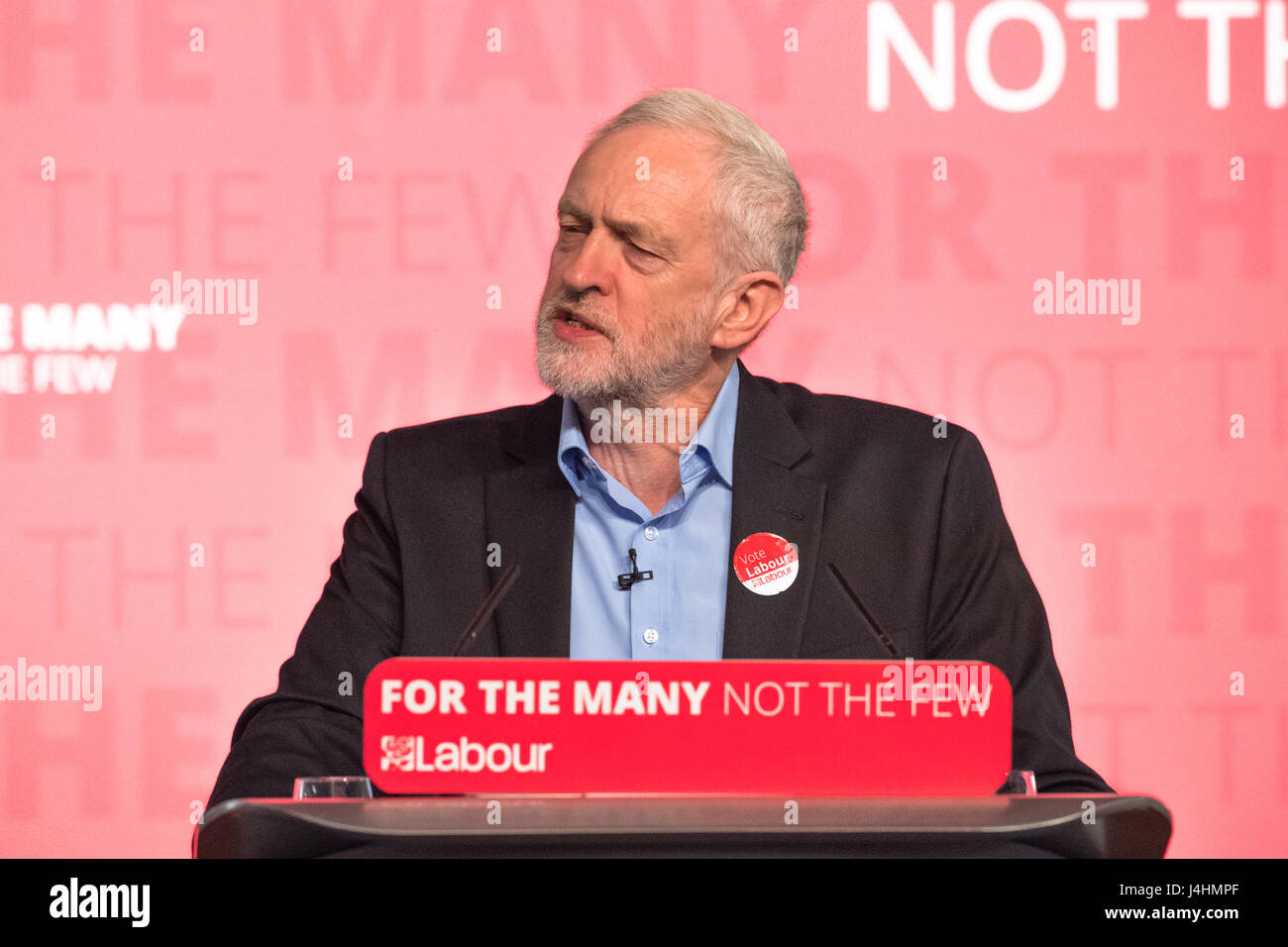 Jeremy Corbyn, Leader of the Labour Party, during the General Election ...