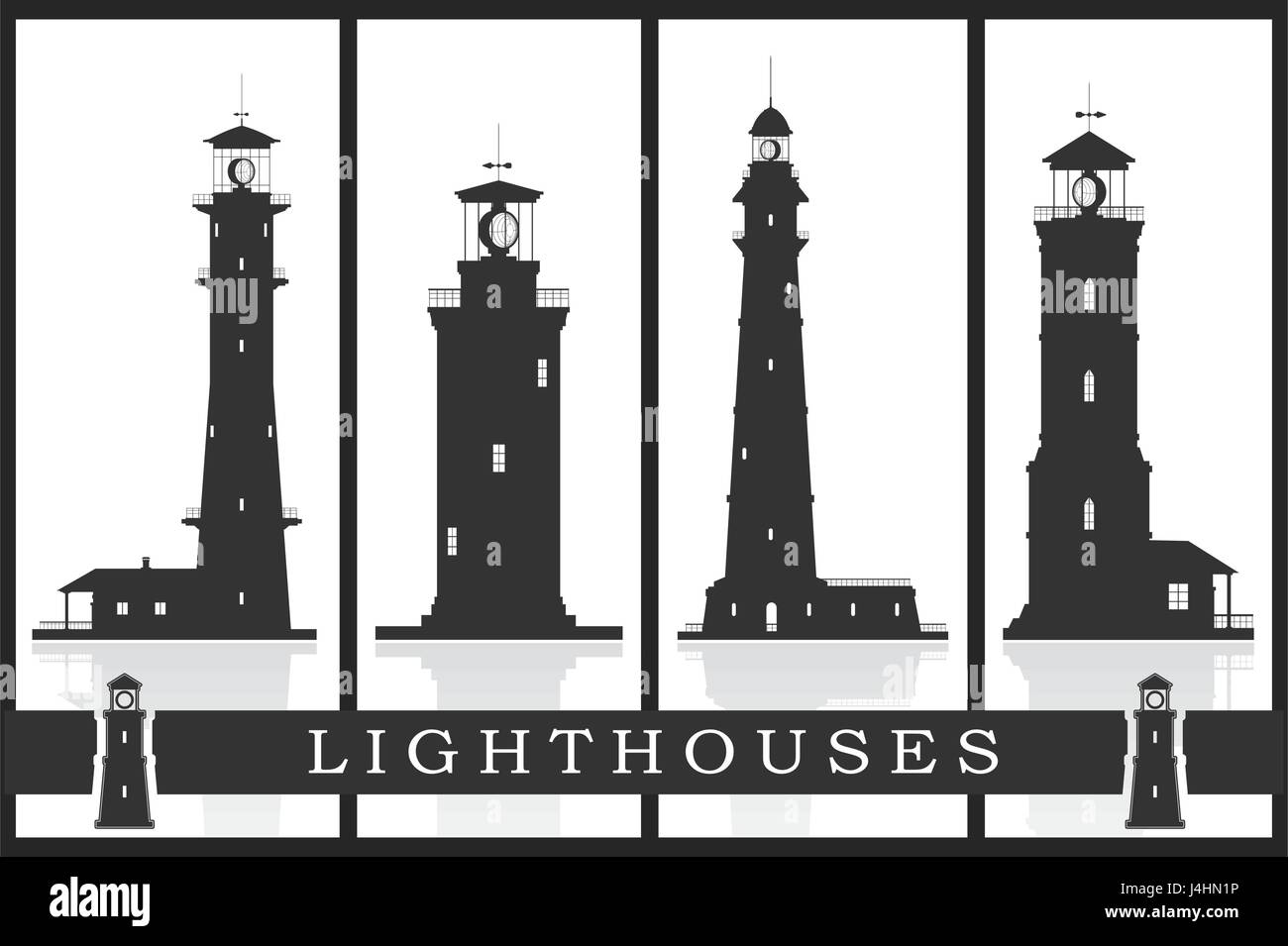 Both lighthouses Stock Vector Images - Alamy