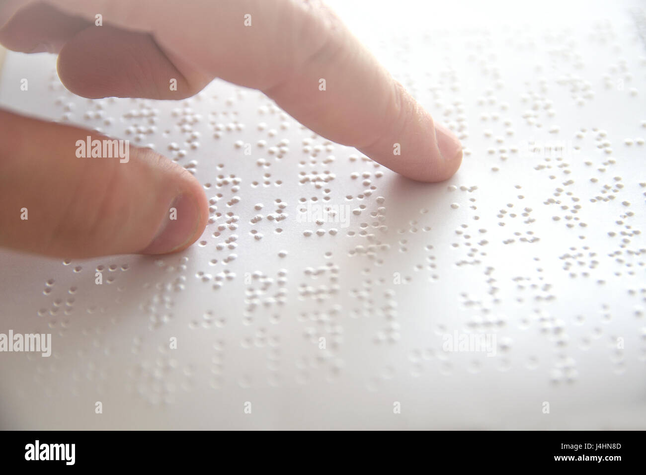 Student reading braille hi-res stock photography and images - Alamy