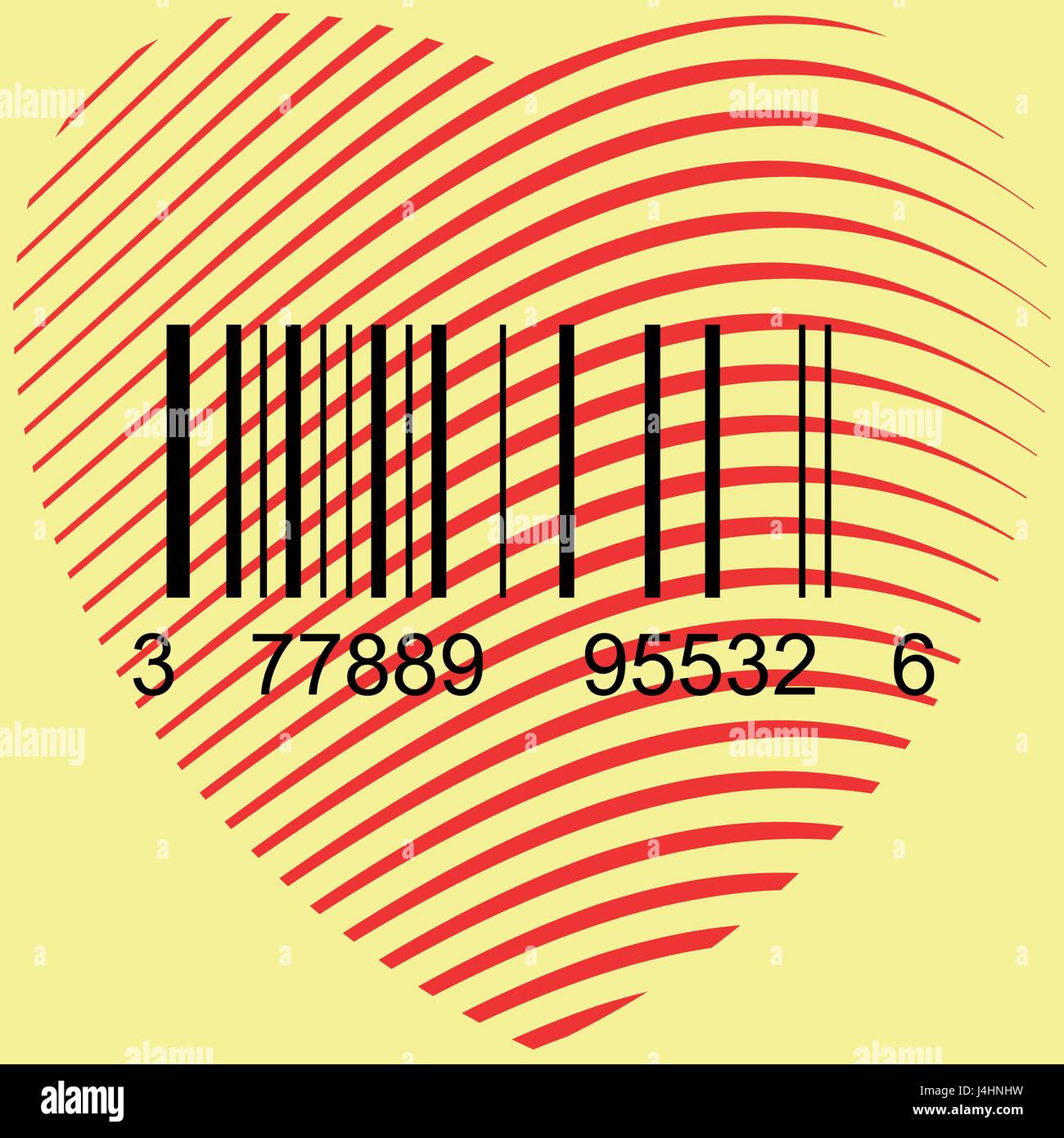 Heart barcode hi-res stock photography and images - Alamy