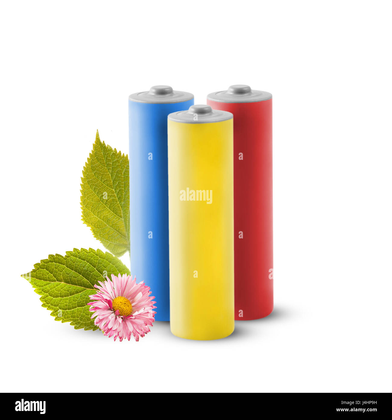Eco green energy batteries Stock Photo - Alamy