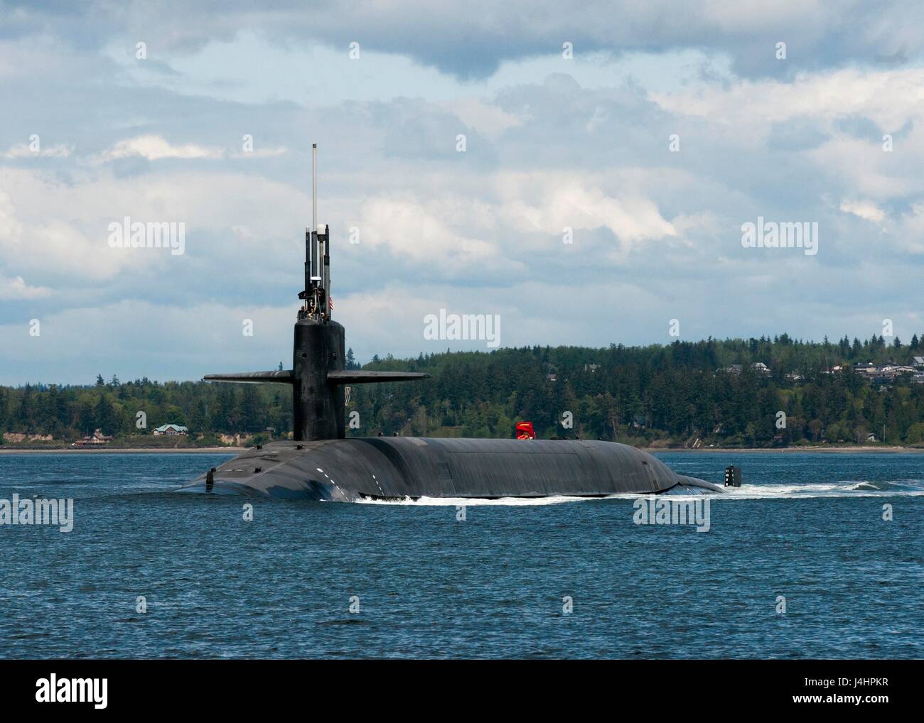 The USN Ohio-class fleet ballistic-missile submarine USS Alabama ...