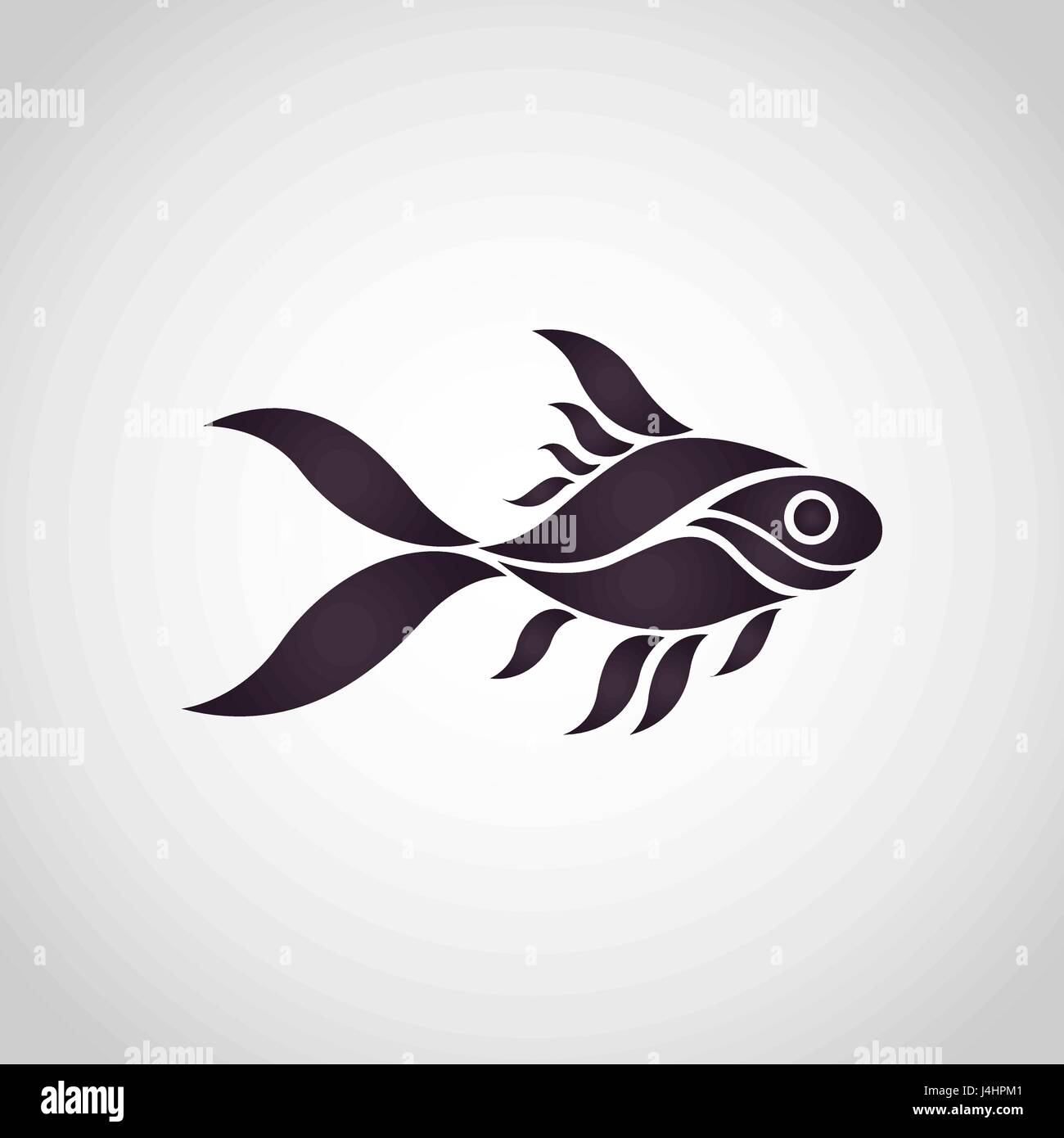 Goldfish logo vector icon illustrator Stock Vector Image & Art - Alamy