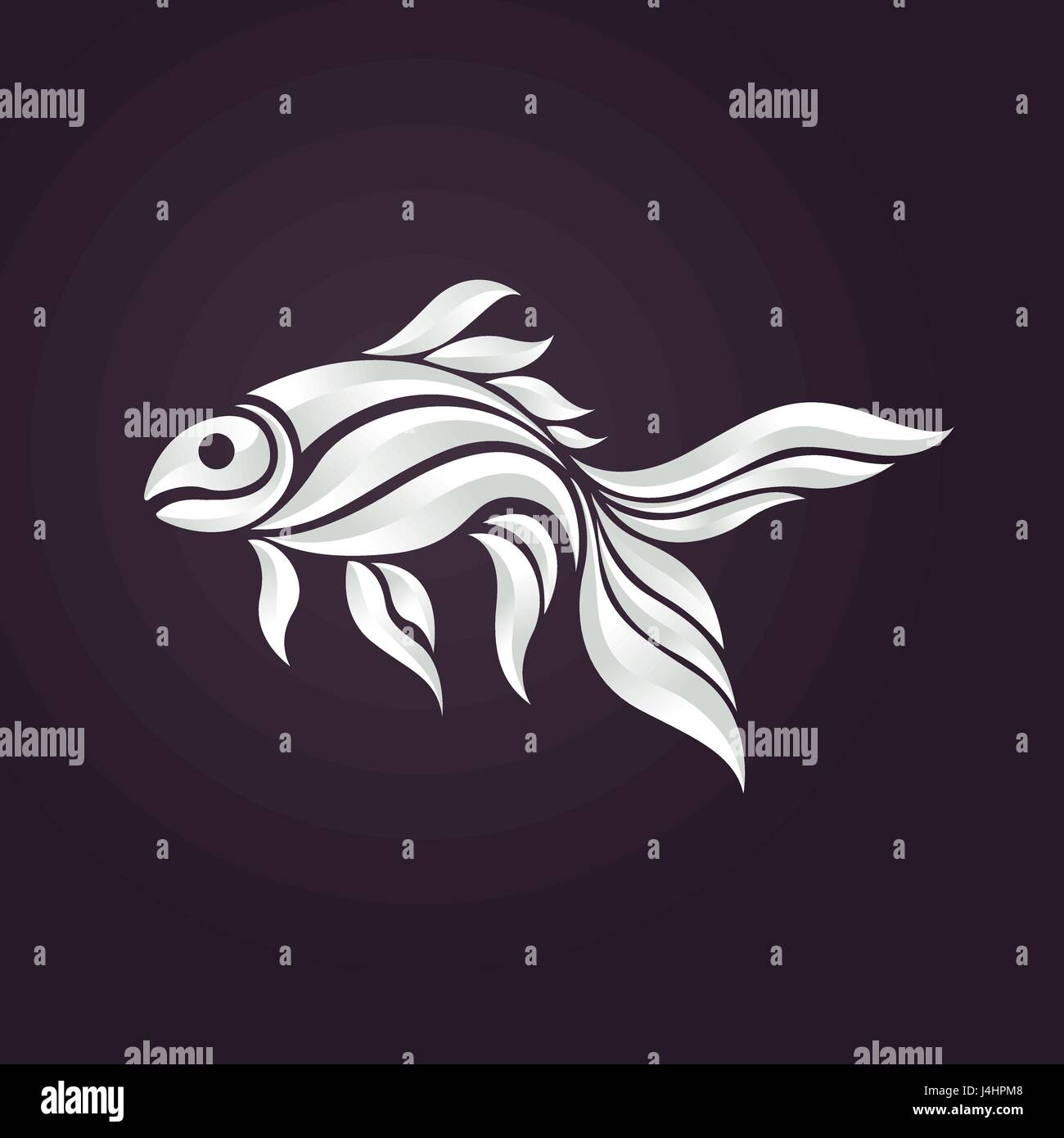 Goldfish logo vector icon illustrator Stock Vector Image & Art - Alamy