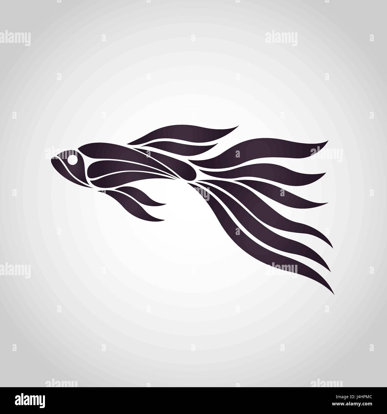 Guppy fish logo vector icon hi-res stock photography and images - Alamy