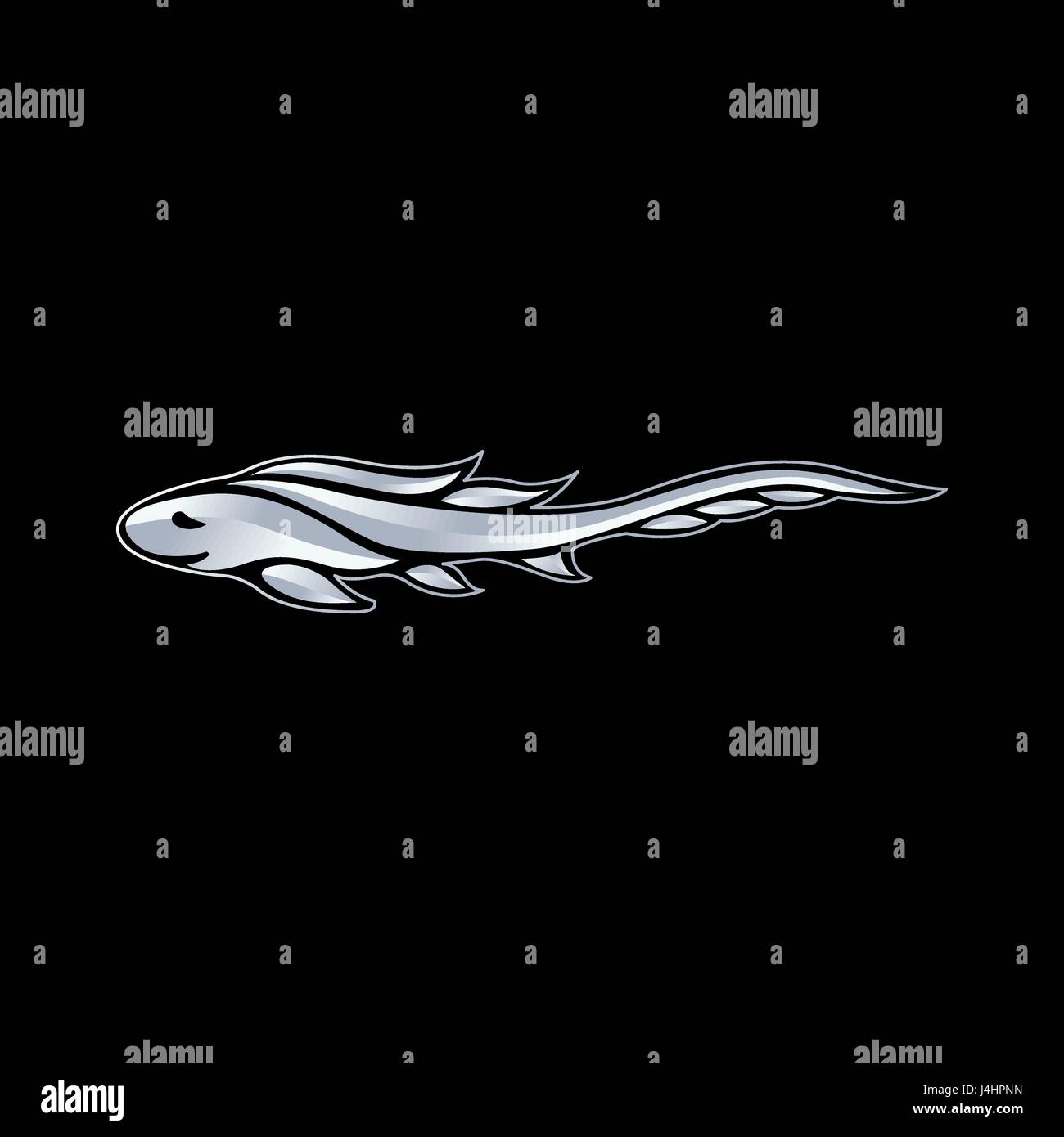 zebra shark logo vector icon design illustrator Stock Vector Image ...