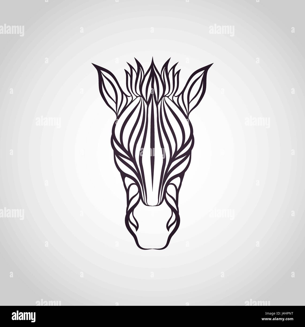 Zebra logo vector icon design illustrations Stock Vector Image & Art ...