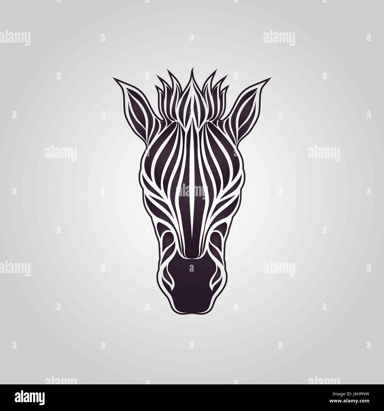 Zebra head illustrations hi-res stock photography and images - Alamy