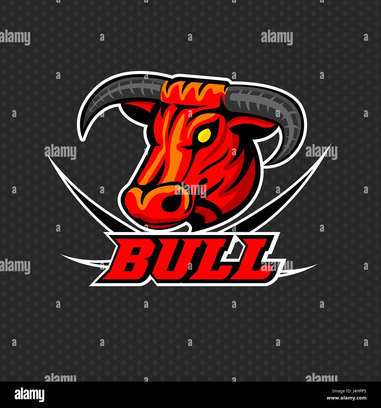 Bull logo icon design vector illustration Stock Vector Image & Art - Alamy