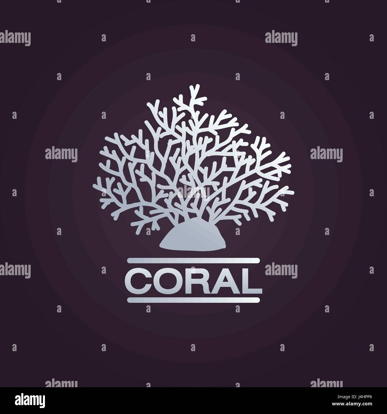 coral logo vector icon design template Stock Vector Image & Art - Alamy